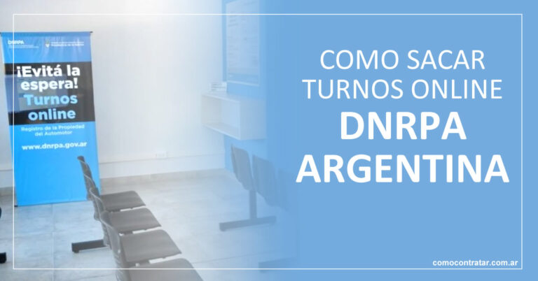 DNRPA Argentina: Sacar Turnos Online.