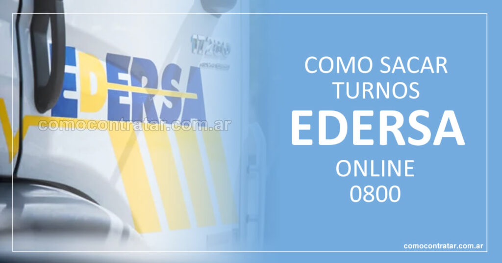 EDERSA Río Negro - Cómo Sacar Turnos Online y al 0800