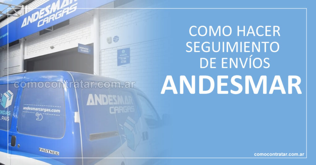 Andesmar - Cómo realizar el seguimiento de envíos